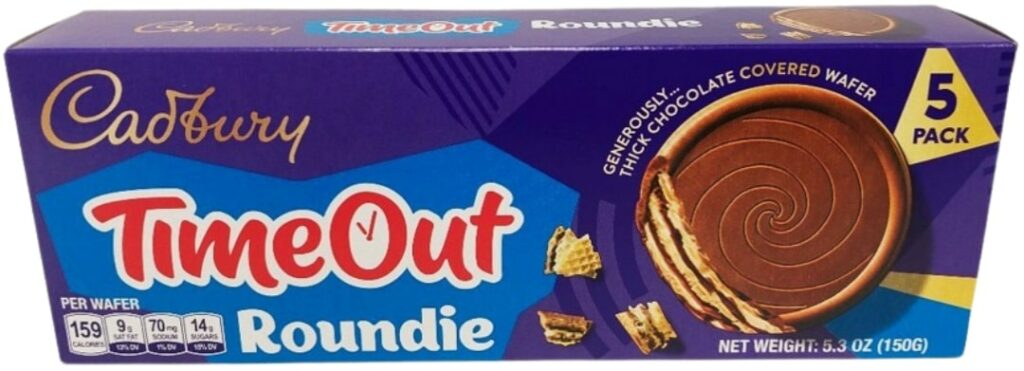 Cadbury Timeout Roundie Milk Chocolate Wafers 5.3oz (150g) (Holiday Pre ...